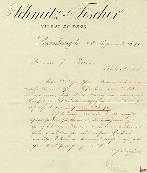 Schmitz-Fischer, Stad - Luxemburg - Luxembourg, tissus en gros